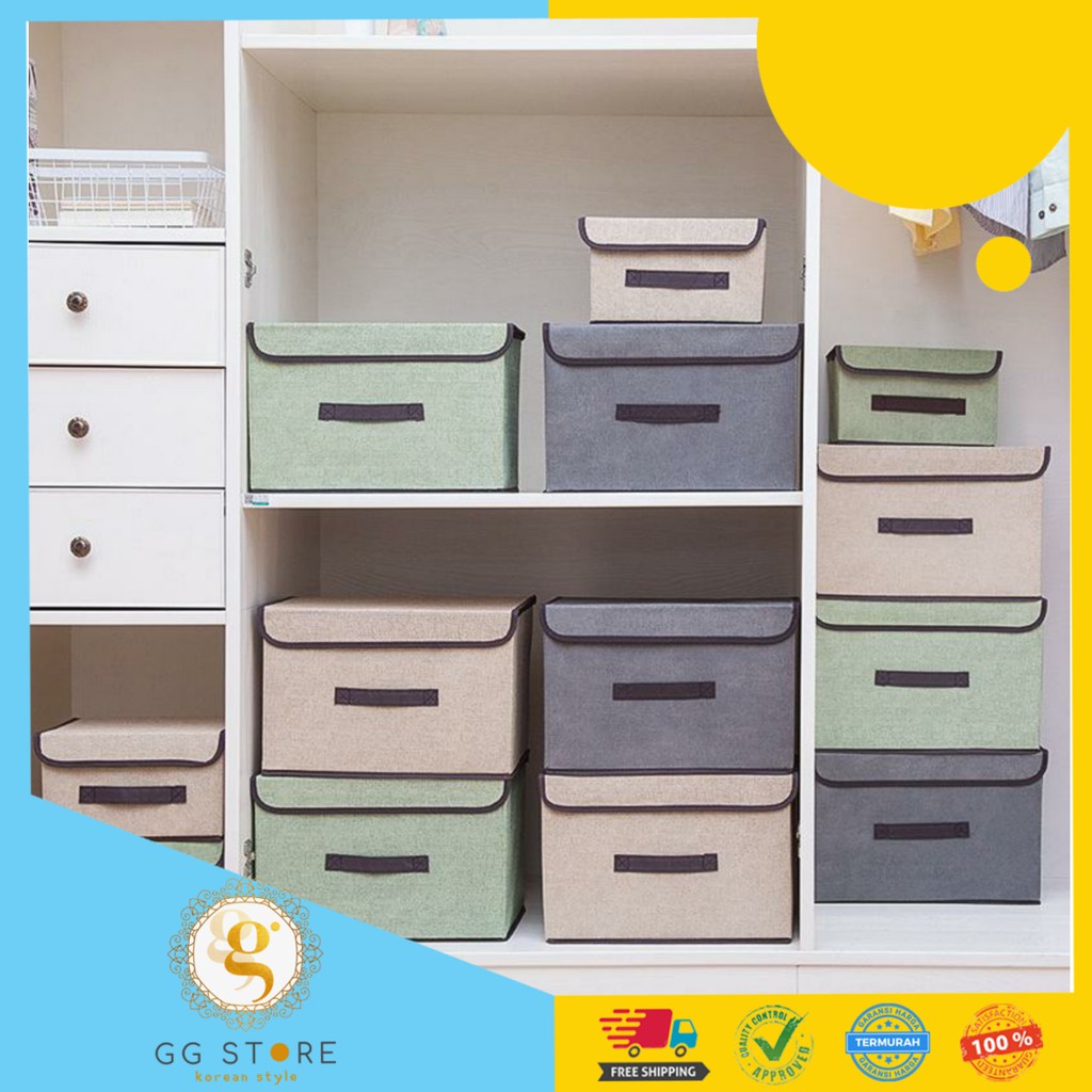 Jual E198 FOLDING BOX STORAGE KOTAK PENYIMPANAN KERANJANG LIPAT ...