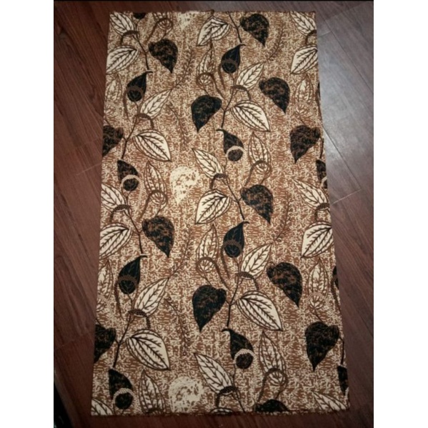 Jual kain katun batik motif daun sirih coklat | Shopee Indonesia