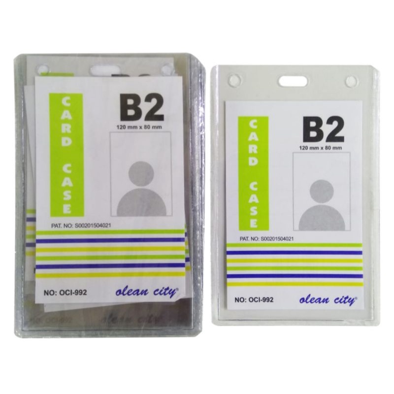 Jual TOPLOADER / ID CARD MIKA / NAME TAG / CARD HOLDER / CARD CASE Ukuran B2 isi 20 pcs | Shopee ...