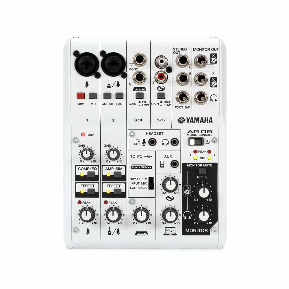 Jual Mixer Yamaha AG06 6 Channel With USB Audio Interface | Shopee ...