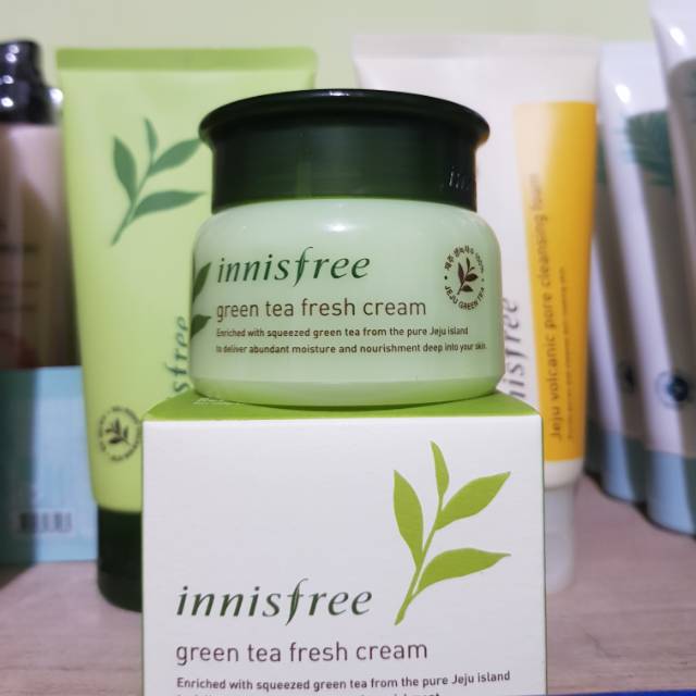 Jual INNISFREE - Green Tea Fresh Cream 50 ml | Shopee Indonesia