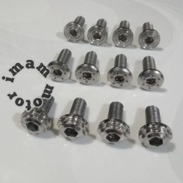 Jual Baut piringan cakram stanlis krom universal | Shopee Indonesia