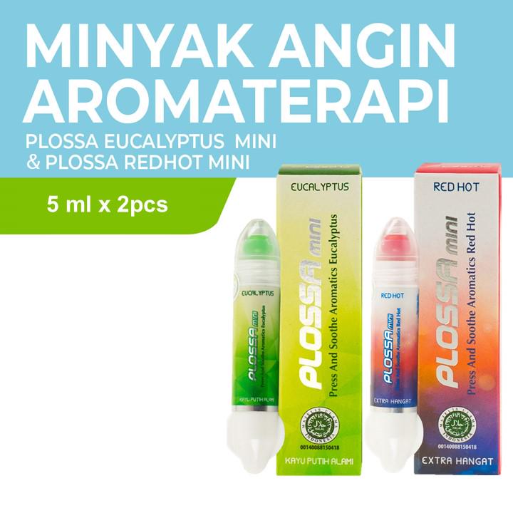 Jual Plossa Mini Eucalytptus Dus 5 mL + Plossa Mini Redhot Dus 5 mL ...