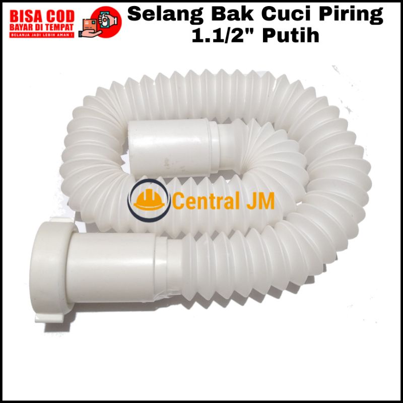 Jual Selang Pembuagan Bak Cuci Piring Fleksibel Putih Tarik PVC ...