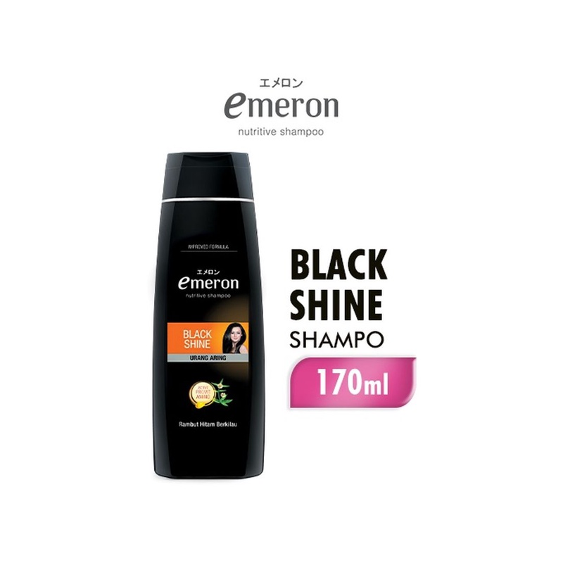 Jual Emeron Shampoo 170 ml Hijab Clean & Fresh Hair Fall Control Black ...