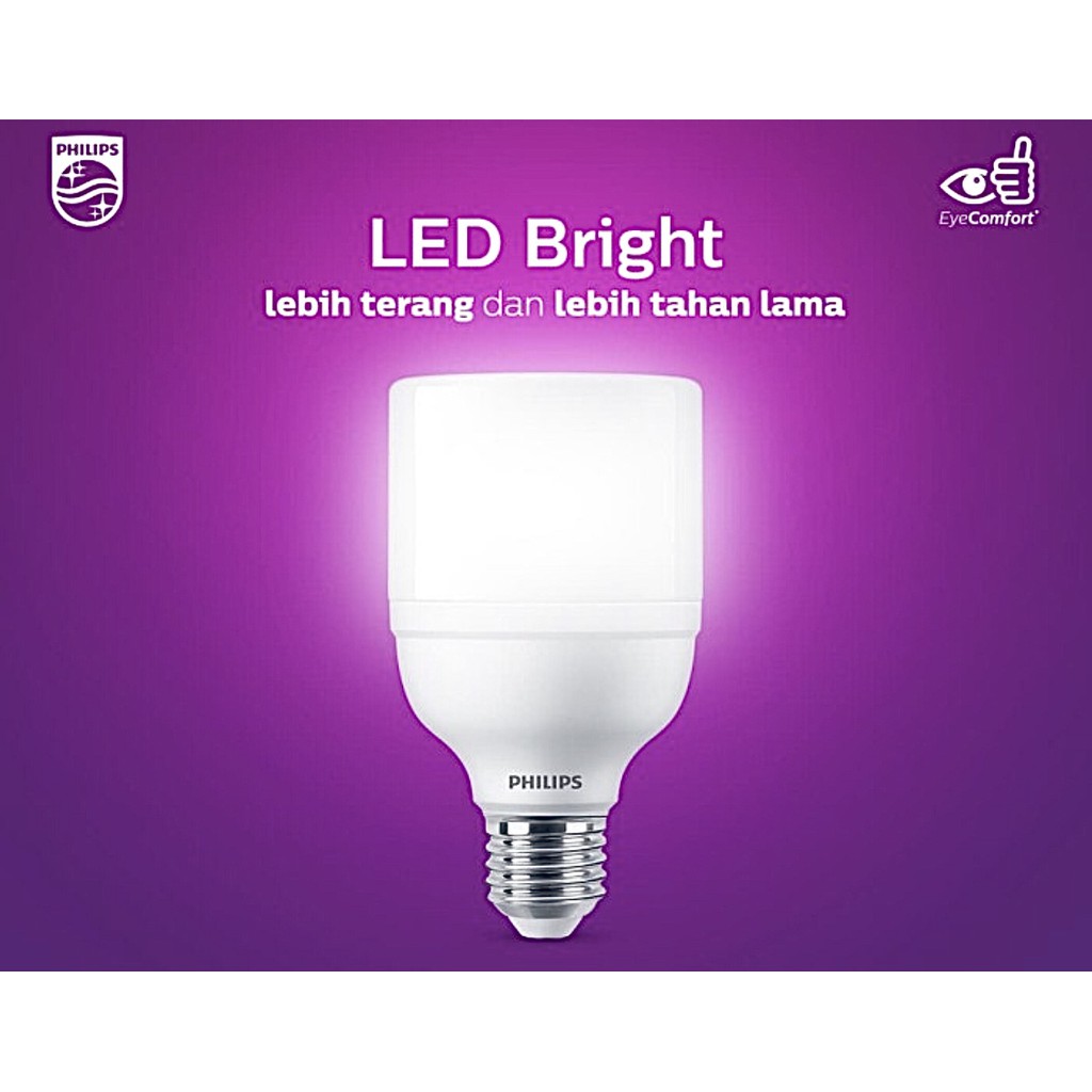 PHILIPS LED Bright LEDBright E27 17W 17Watt 17 W 17 Watt | Shopee Indonesia