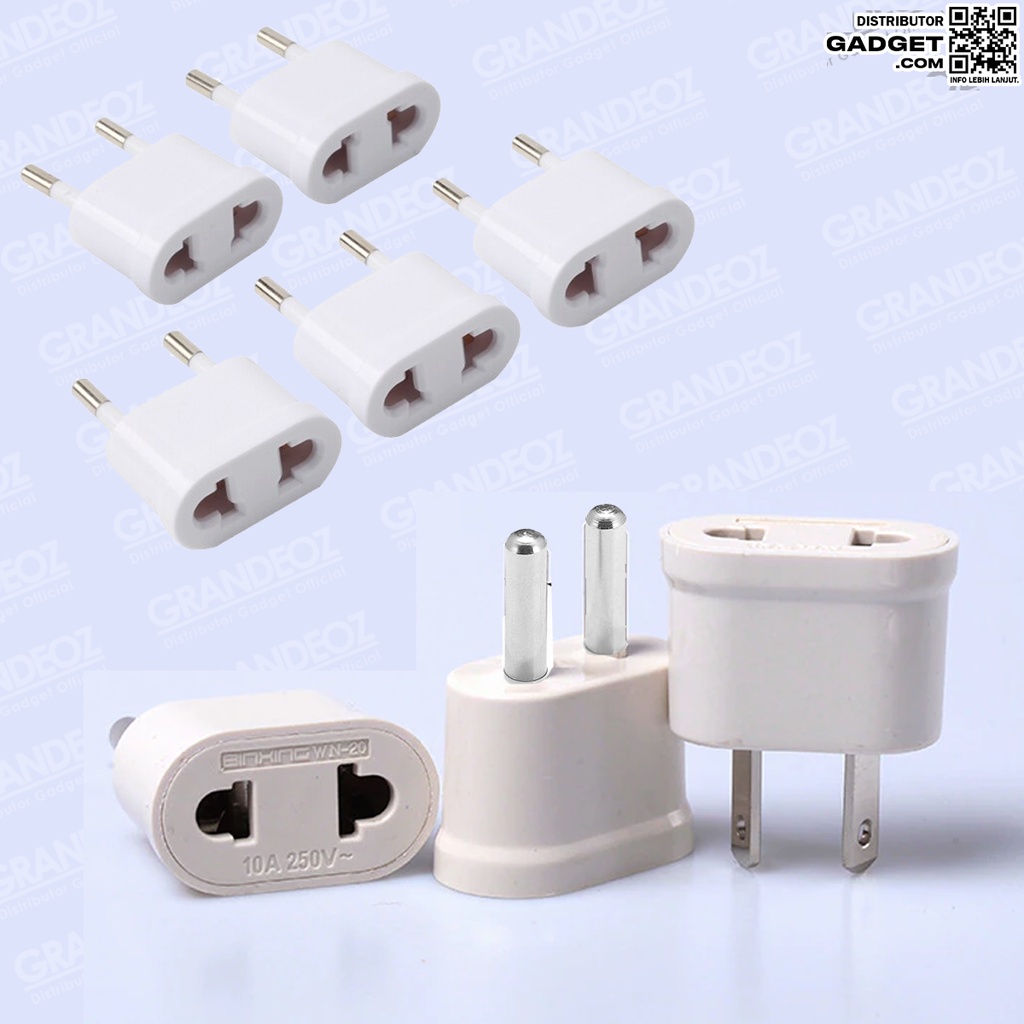 Jual Adaptor US to EU Colokan Socket Adapter Stop Kontak UStoEU ...