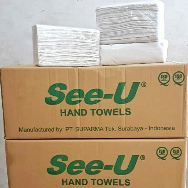 Jual tissue See-U Tebal Hand Towel Emboss 1 Dus Isi 20pack / 3000 ...