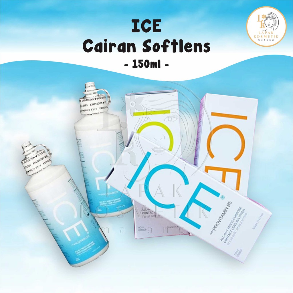 Jual Cairan soflen ice jumbo 150ml | Air Softlens Ice 150ml | Shopee ...