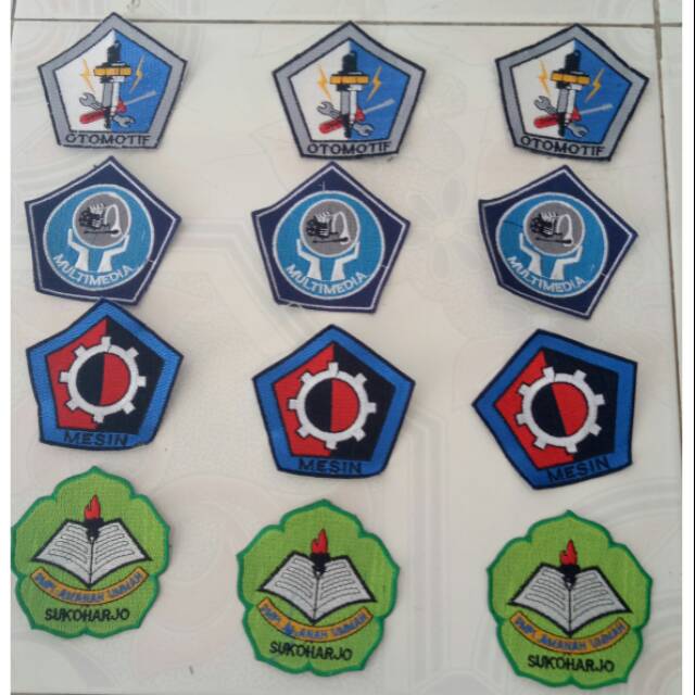 Jual Atribut sekolah !! Badge & logo sekolah (kategori aksesoris ...
