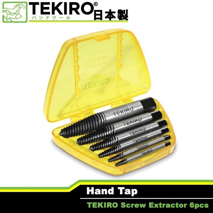 Jual Tekiro Hand Tap Balik Set 6 pcs Screw Extractor Pembuka Baut Set ...
