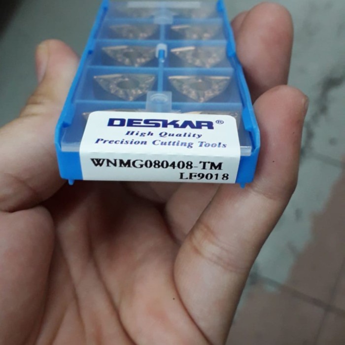 Jual insert deskar WNMG 08408 MG - pisau bubut deskar 10pcs ori - deskar | Shopee Indonesia