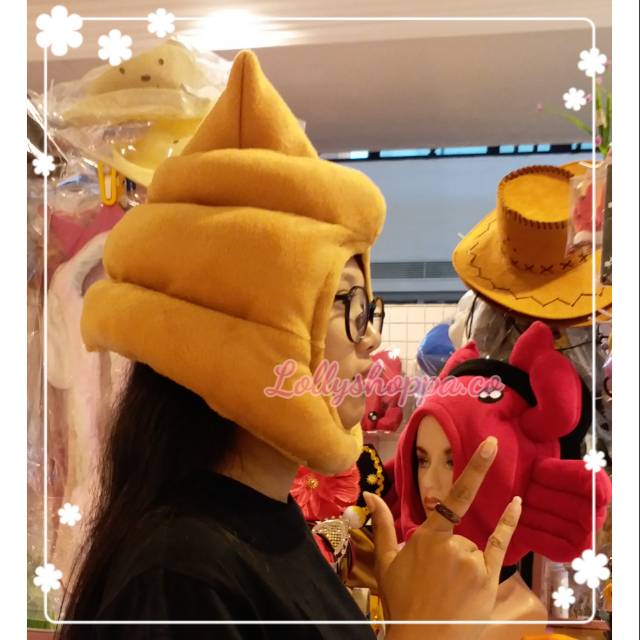 Jual Topi Poop / Poop Hat / Topi lucu / Topi Halloween | Shopee Indonesia