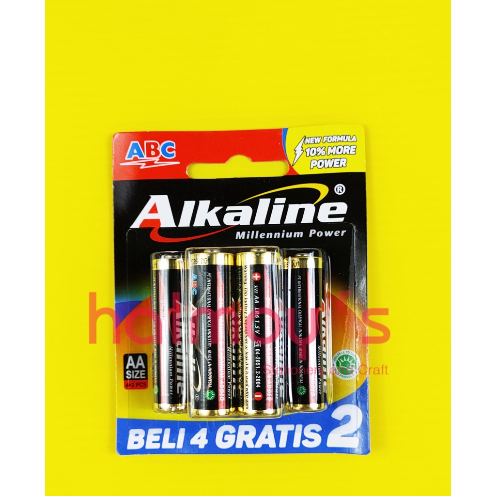 Jual BATERAI ABC ALKALINE AA 1.5 VOLT LR6 ( 6 PCS ) | Shopee Indonesia Jual BATERAI ABC ALKALINE AA 1.5 VOLT LR6 ( 6 PCS ) | Shopee Indonesia