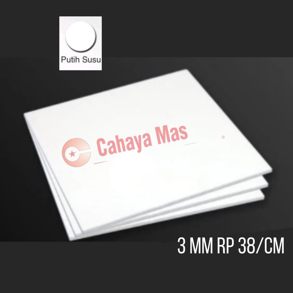 Jual ACRYLIC putih custom 3mm Rp 25/cm akrilik lembaran potong laser ...