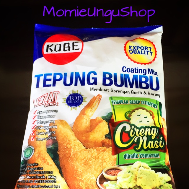 Jual Kobe Tepung Bumbu Putih Serbaguna 850gr | Shopee Indonesia