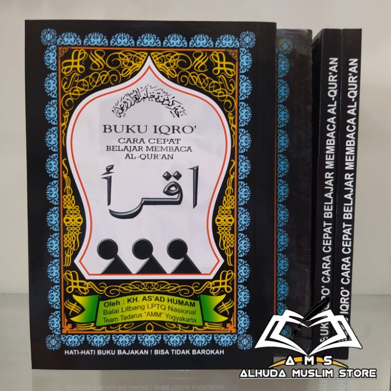 Jual Buku Iqra Cara Cepat Belajar Membaca Al-Quran Iqro Kecil Hitam ...