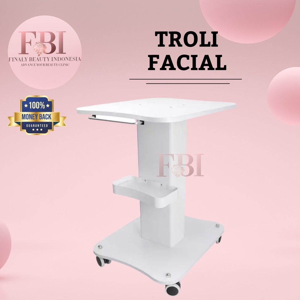 Jual Trolley salon Trolly facial Bahan Plexiglass Troli Anti Pecah ...