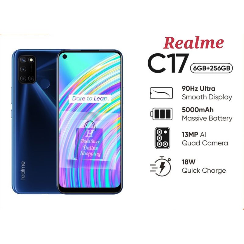 Jual realme C17 6/256GB [90Hz Display, 5000mAh Massive Battery, 13MP ...