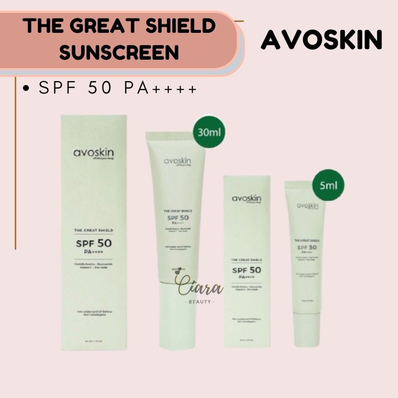 Jual Avoskin The Great Shield Sunscreen SPF 50 PA++++ | Shopee Indonesia