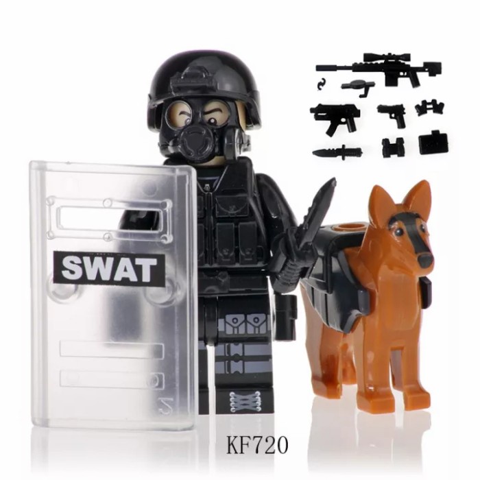 Jual Lego Swat Plus Dog Minifigure Hero Soldier Polisi Hulk | Shopee ...