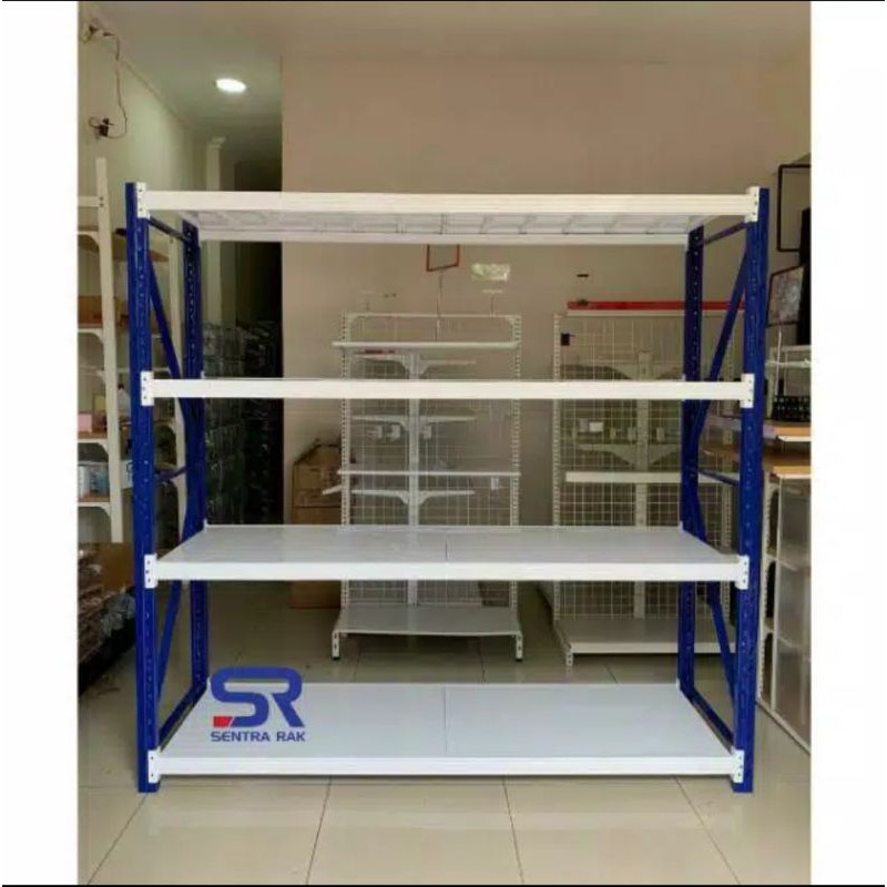 Jual Tambahan Shelf + 2 Beam Rak Gudang Uk 200 x 200 x 60 cm Kaps 300 ...