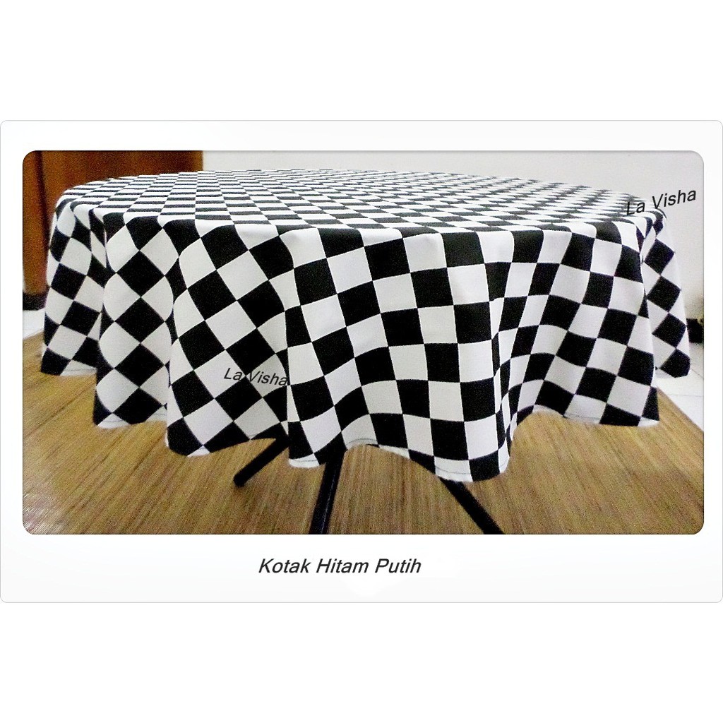 Taplak Meja Bulat Motif - Round Tablecloth | Shopee Indonesia