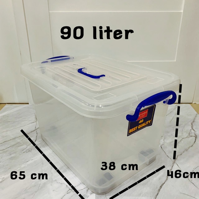 Jual box container bening 90 liter Indonesia|Shopee Indonesia