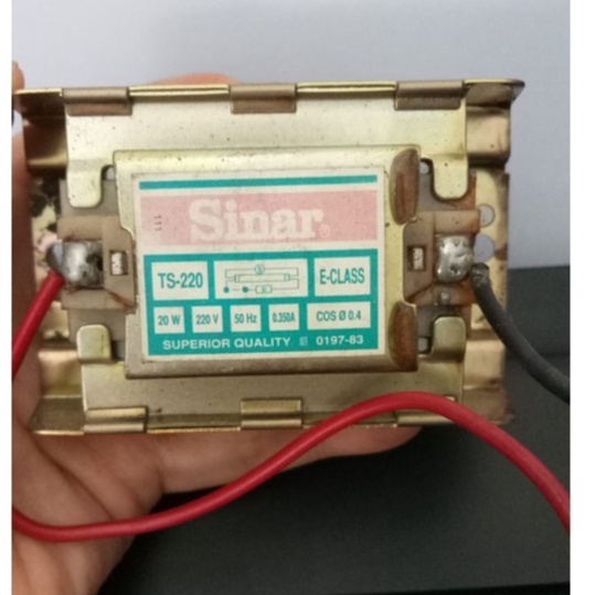Jual Trafo ballast Lampu TL Neon 20 watt merk SINAR | Shopee Indonesia