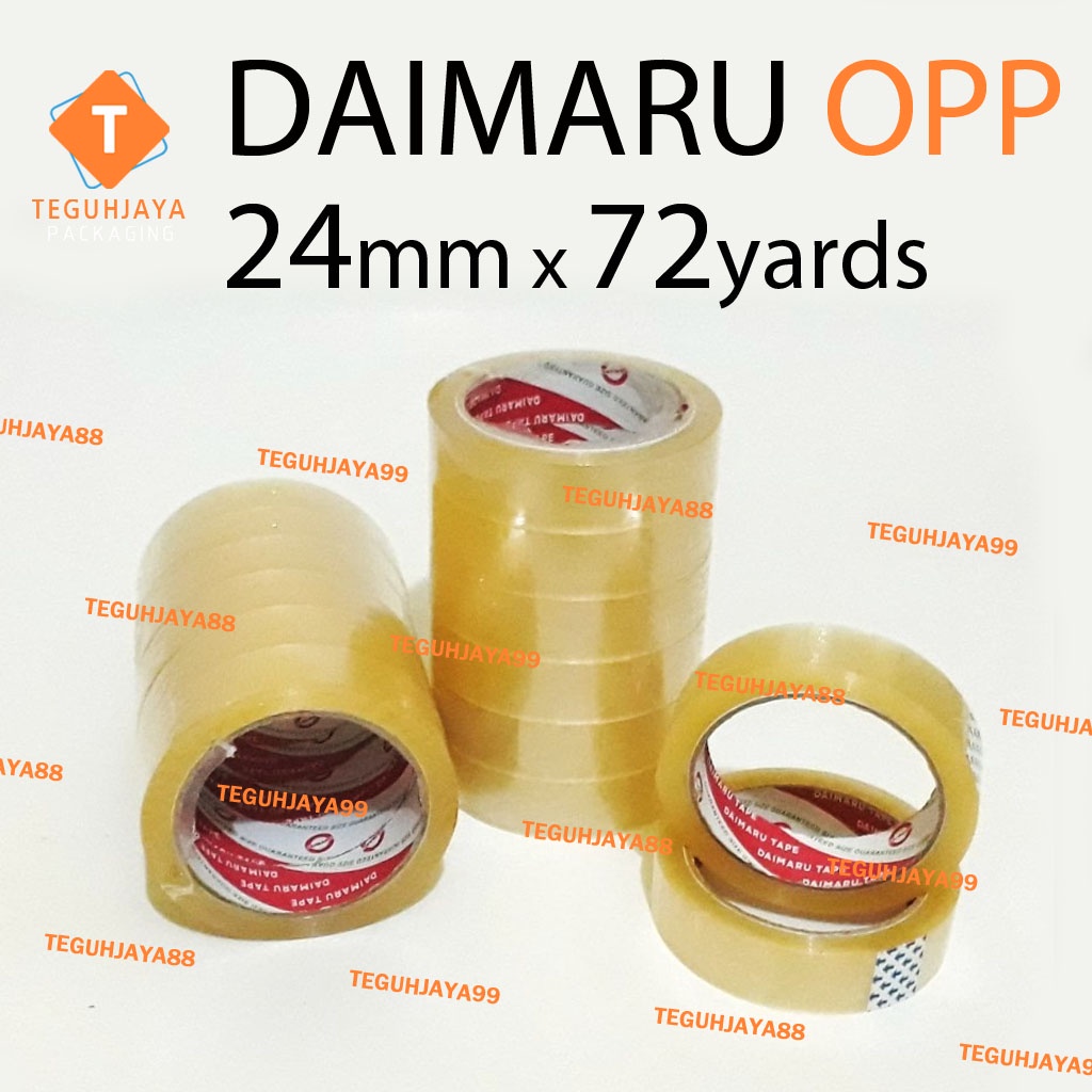 Jual Lakban Isolasi Selotip Daimaru 24mm x 72yards Super Lengket ...