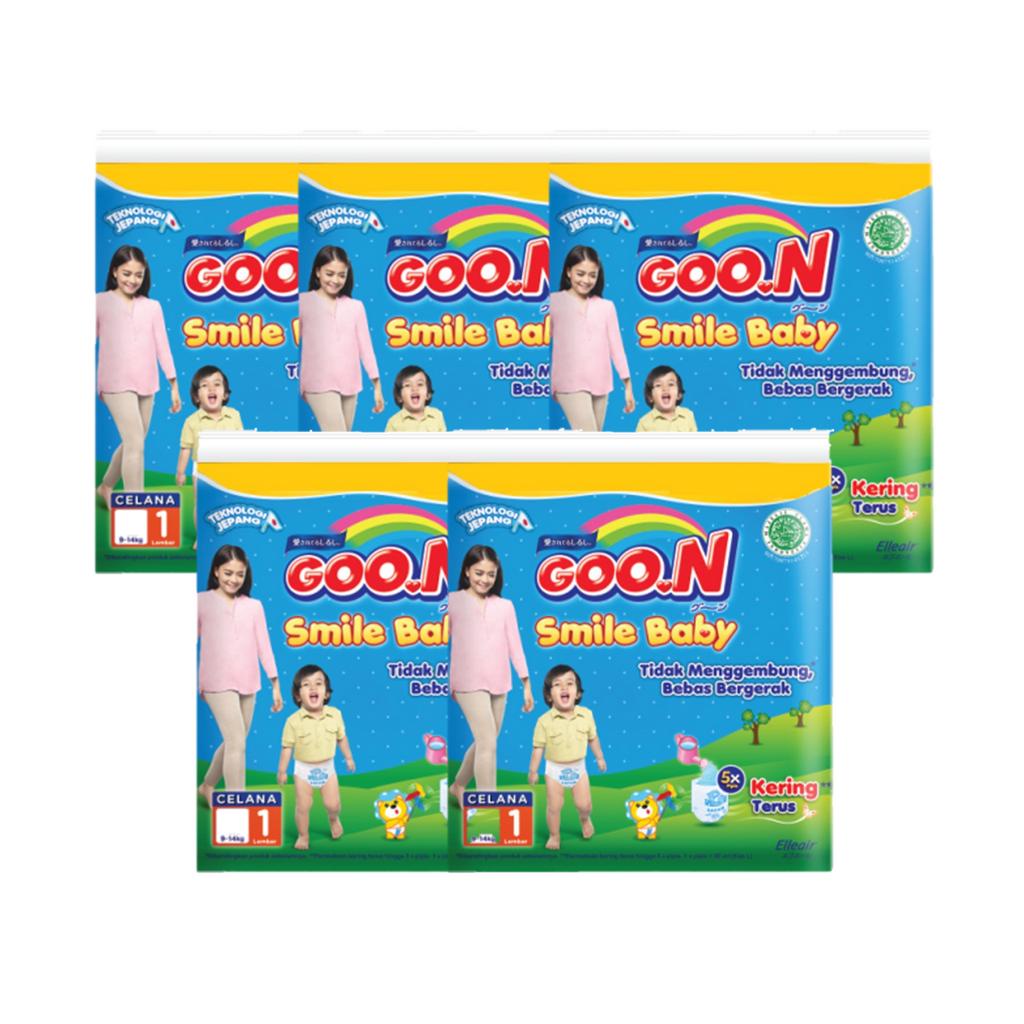 Jual GOON Smile Baby Pants Wonderline Single Pack L 5 Pcs Indonesia|Shopee Indonesia