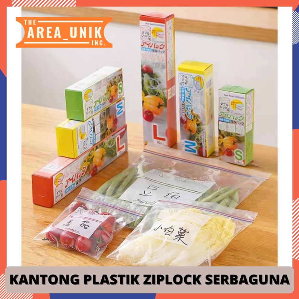 Jual Plastik Klip Kantong Plastik Ziplock Makanan Reusable Tempat ...