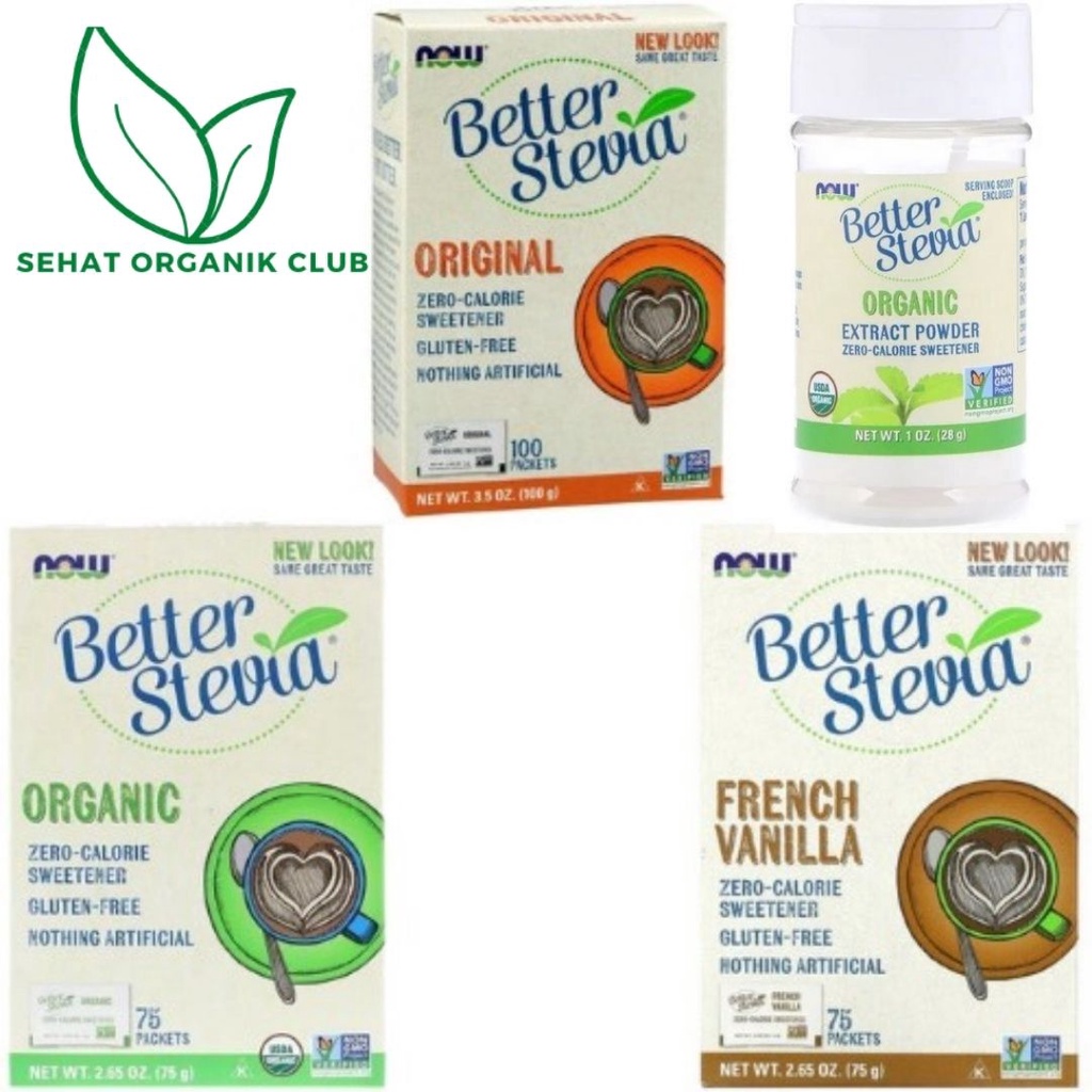 Jual Now Foods Better Stevia Zero Calorie Sweetener original 100 ...