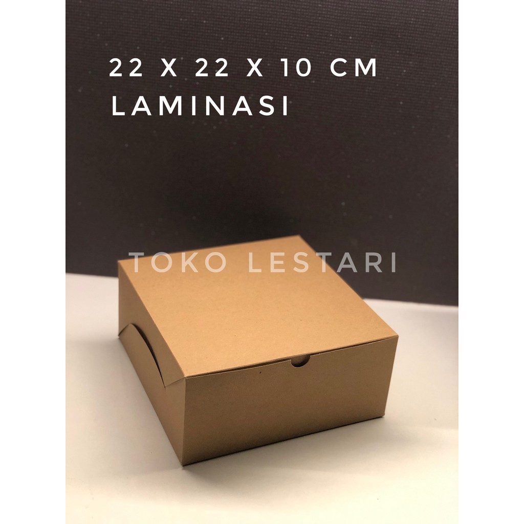 Jual Box Kraft Coklat Laminasi Untuk Packaging Sovenir Baju Kotak Kado ...