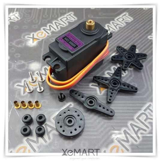 Jual High Torque Servo MG996R Tower Pro Metal Gear Steering Servo 13kg ...