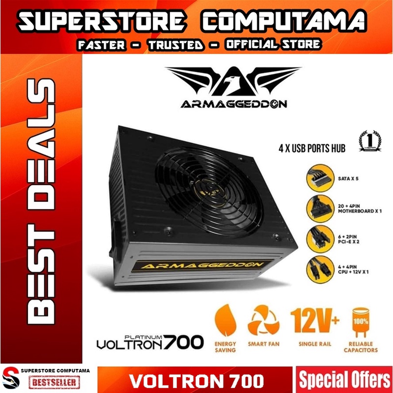 Jual Armaggeddon Voltron Platinum 700 Watt - Power Supply PSU | Shopee Indonesia