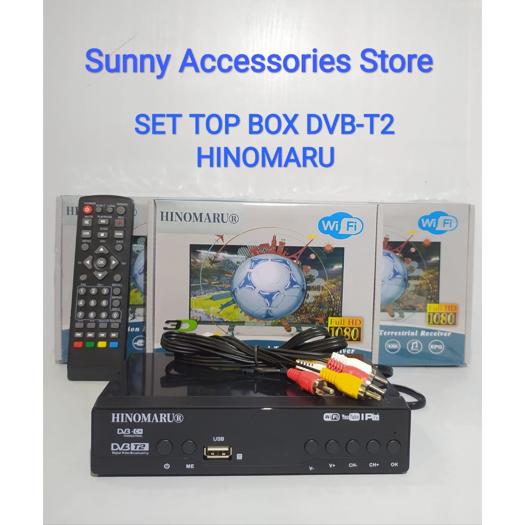 Jual SET TOP BOX DVB-T2 / Receiver TV DIGITAL FULL HD HINOMARU Premium Product | Shopee Indonesia