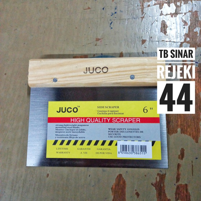 Jual Side Scraper Pelat Besi 6 inch Kape Gagang Kayu Skrap Gipsum ...