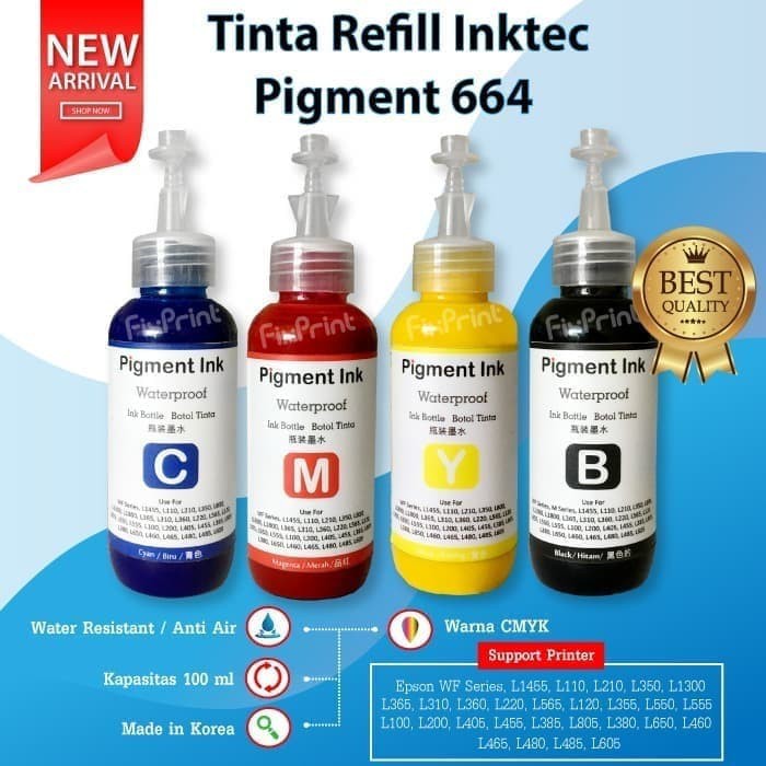 Jual Tinta Pigment Epson 664 Pigmen 100ml Printer L110 L565 L120 L360 ...