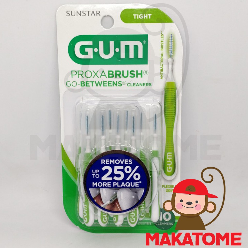 Jual GUM Proxabrush Go-Between Interdental Brushes Tight isi 10 proxa ...