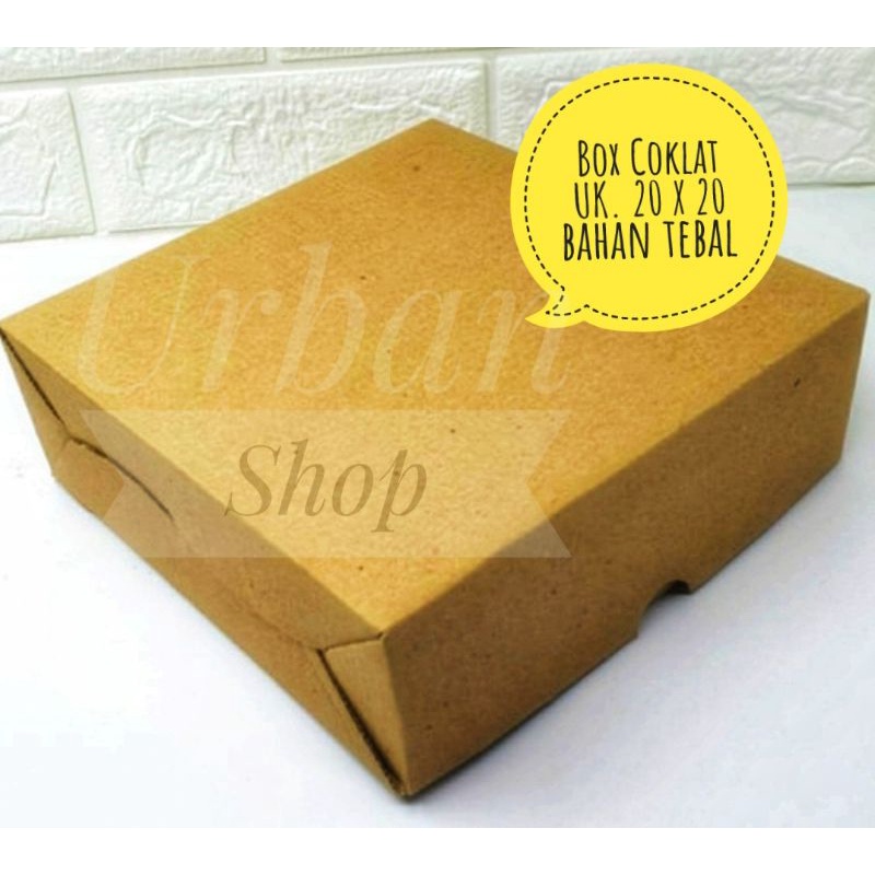 Jual Box Coklat UK. 20x20 Murah | Shopee Indonesia
