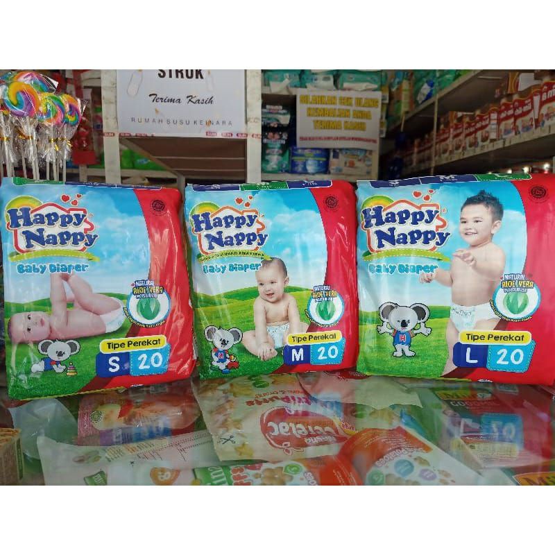 Jual happy nappy perekat S20 M20 L20 | Shopee Indonesia