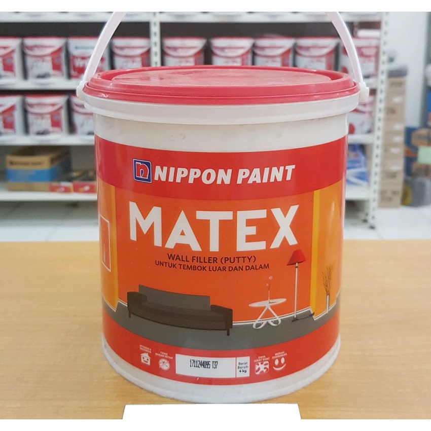 Jual PLAMIR/DEMPUL TEMBOK MATEX NIPPON PAINT (4 KG) | Shopee Indonesia