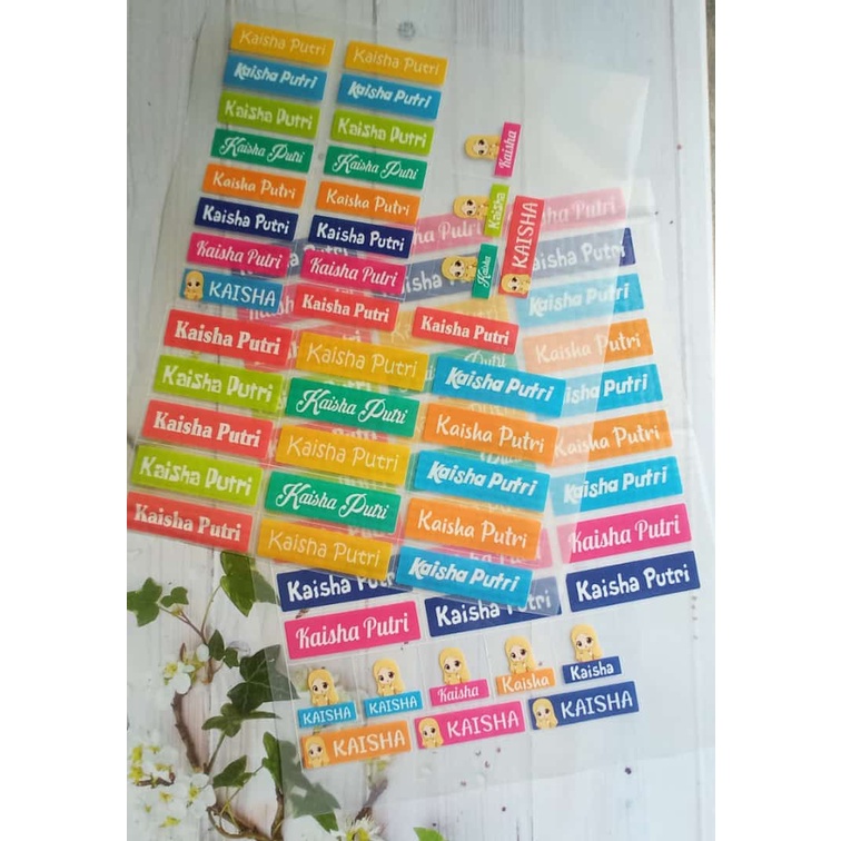 Jual Sticker label baju anak ( press setrika ) Stiker Baju Setrika ...