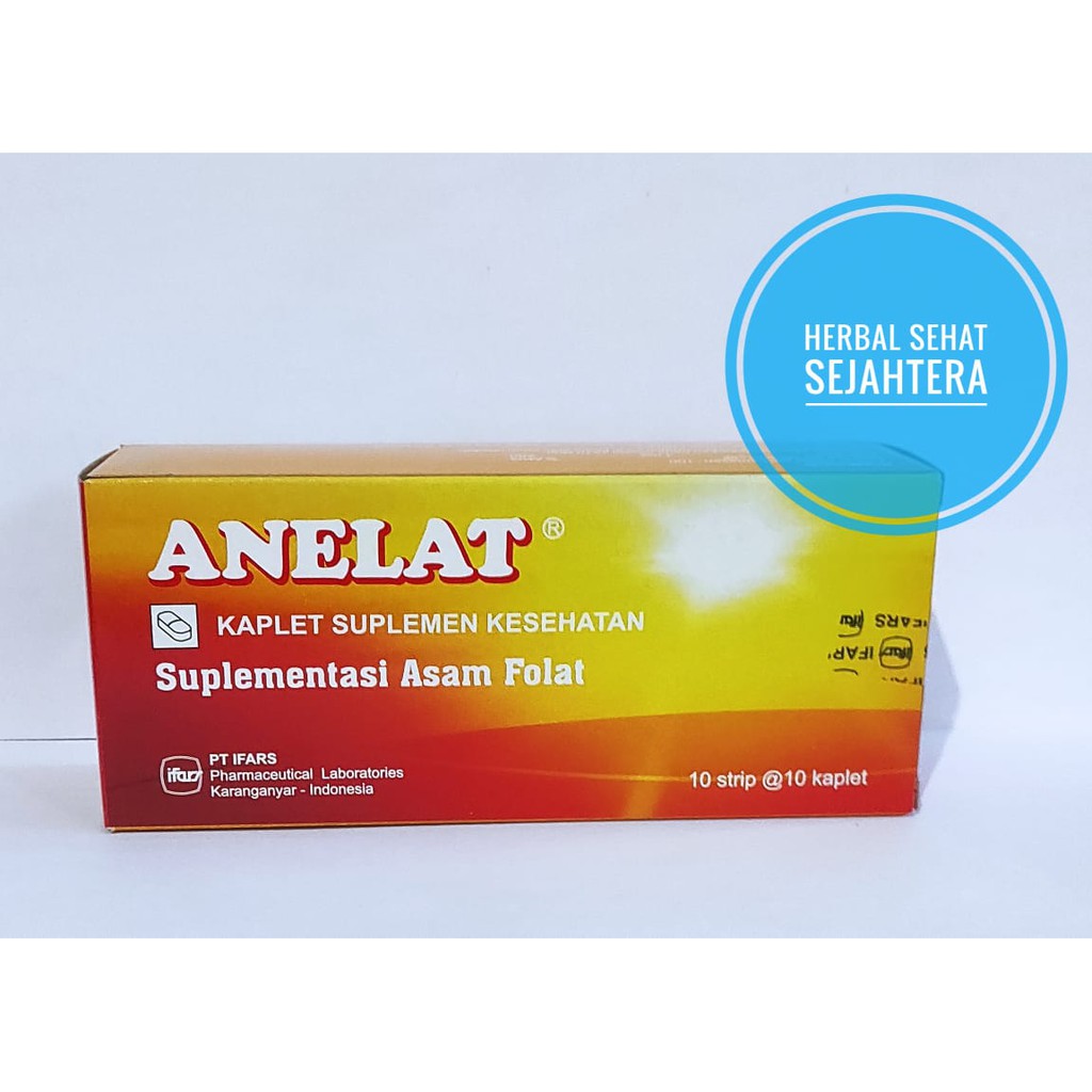 Jual ANELAT - Suplemen Asam Folat Ibu Hamil - Per Box Indonesia|Shopee ...