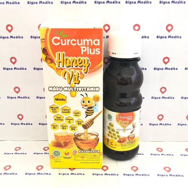 Jual Curcuma Plus Honey Vit Rasa Jeruk 100 ml - Madu Multivitamin ...