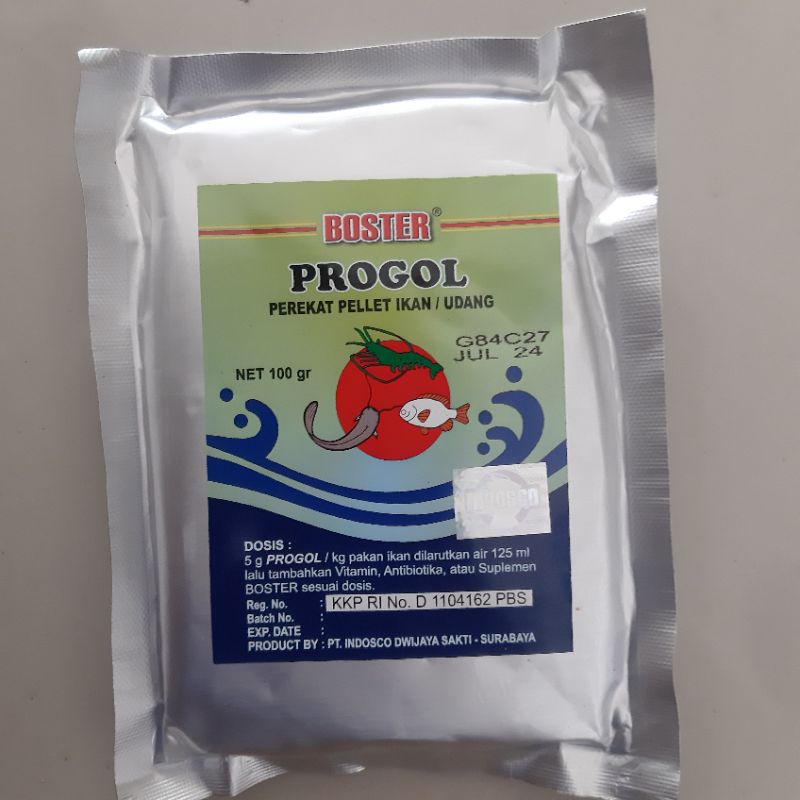 Jual Boster PROGOL Perekat Vitamin Pakan Pellet Pelet Ikan Udang 100gr ...