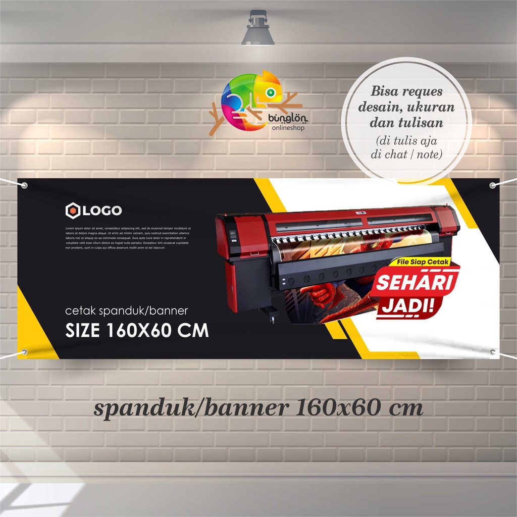 Jual Size 160x60 Cm Cetak Spanduk Banner Custom Resques Desain, Ukuran ...