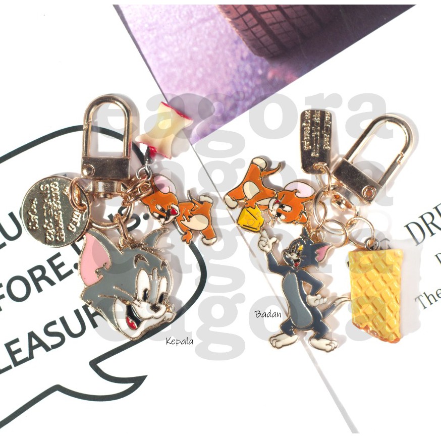 Jual Gantungan Kunci Tom and Jerry Tikus Kucing Lucu Gantungan Tas Unik ...