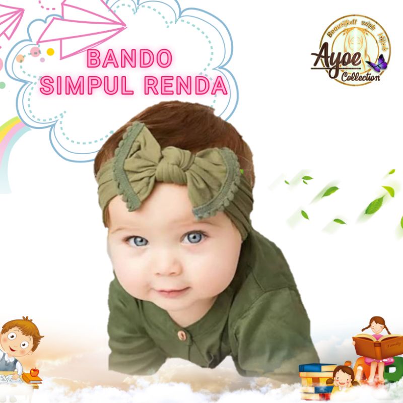 Jual Bando Simpul Renda /Bando bayi simpul renda/bando semi turban ...